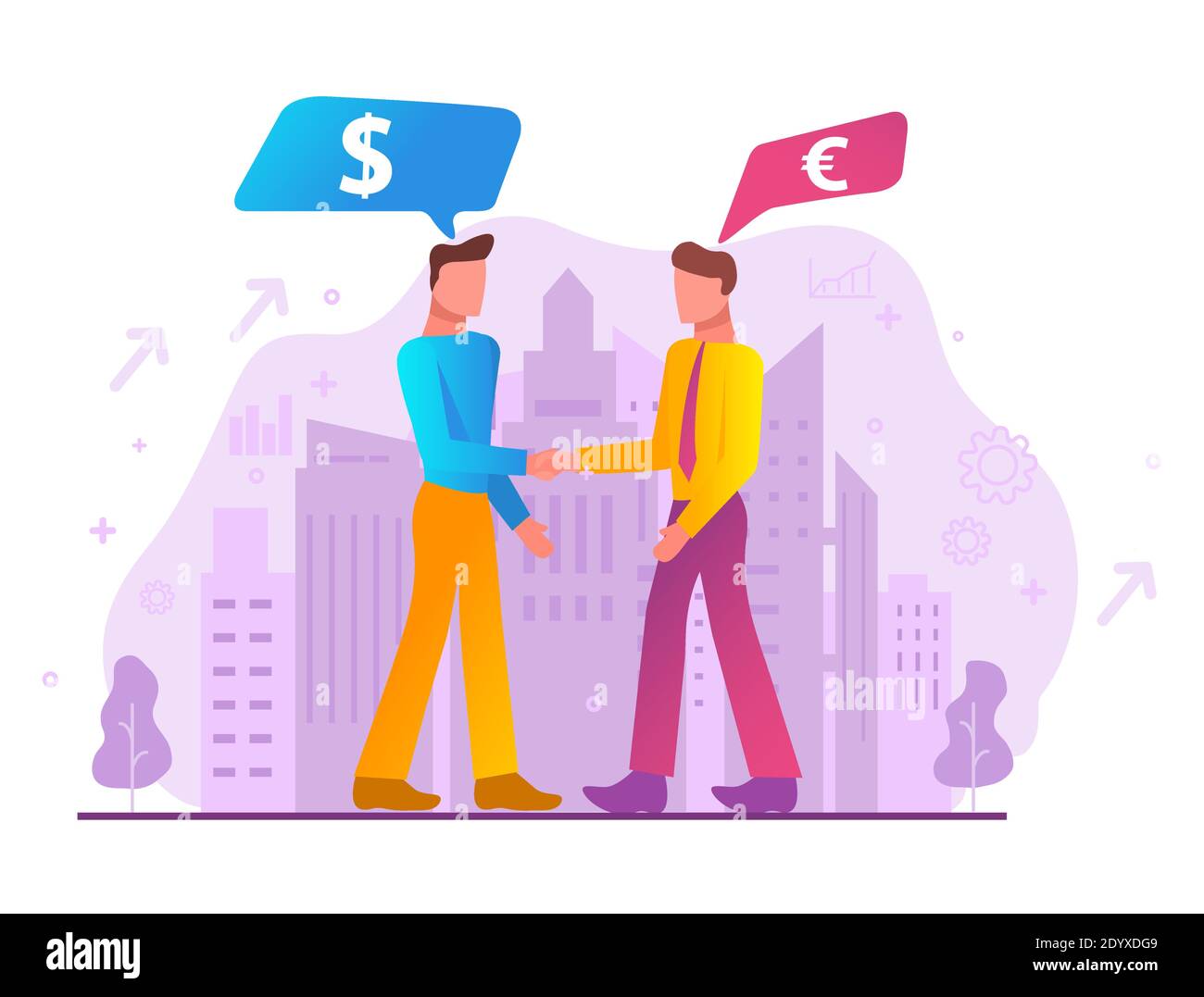 Cartoon trade deal hi-res stock photography and images - Alamy