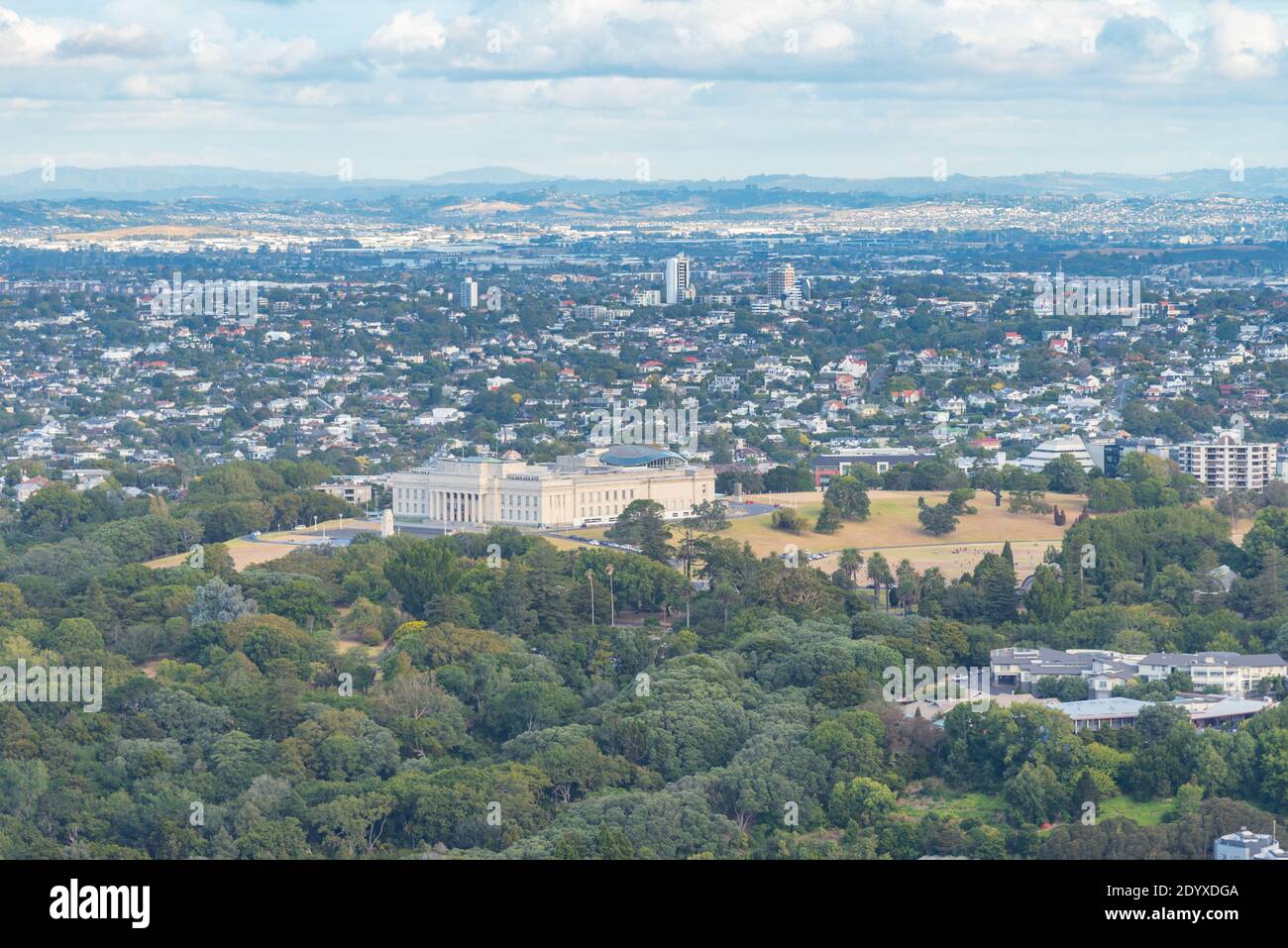 Aerial view of Auckland War Memorial Museum in New Zealand Stock Photo ...