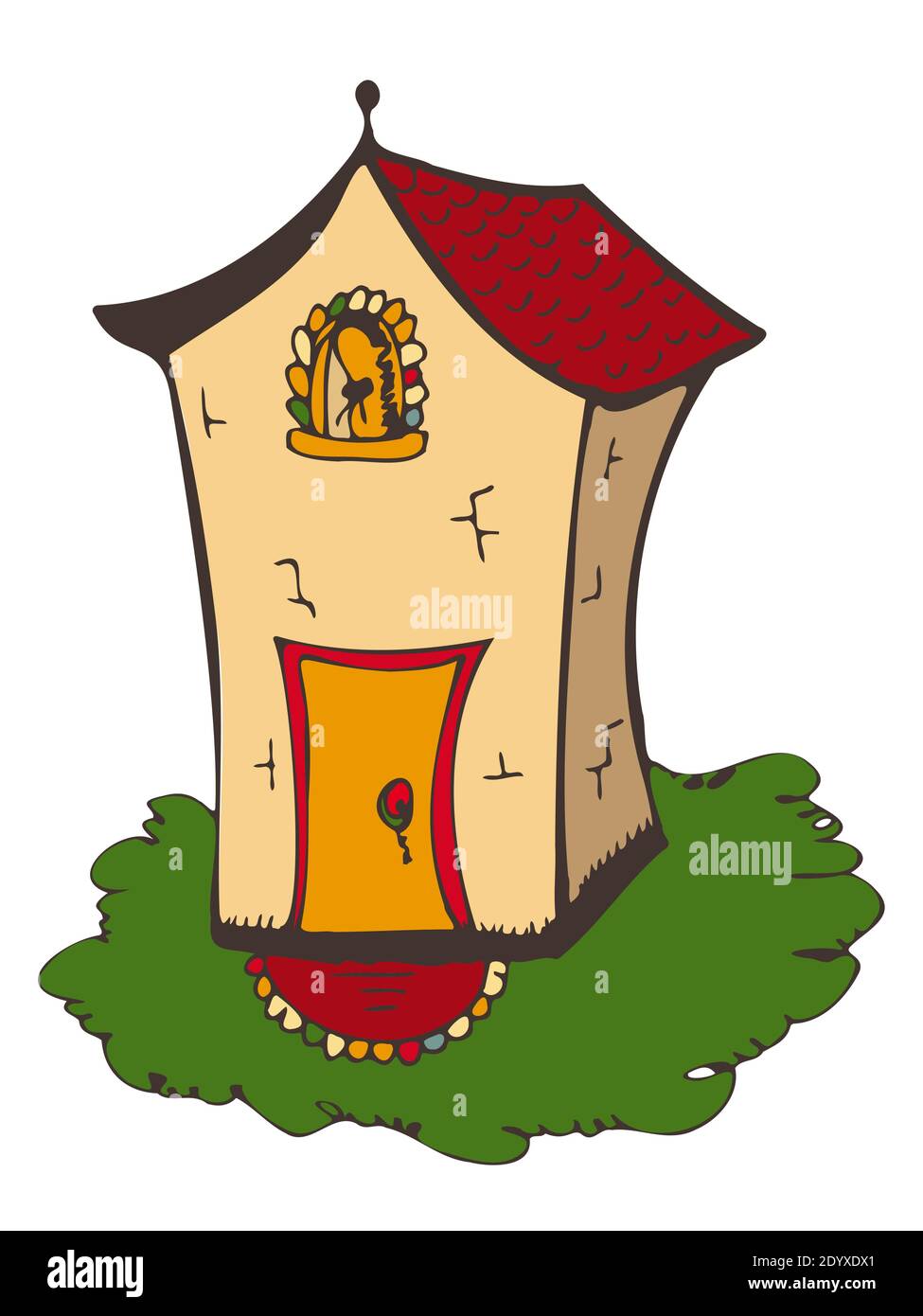 A house isolated on a white background Stock Vector Images - Alamy