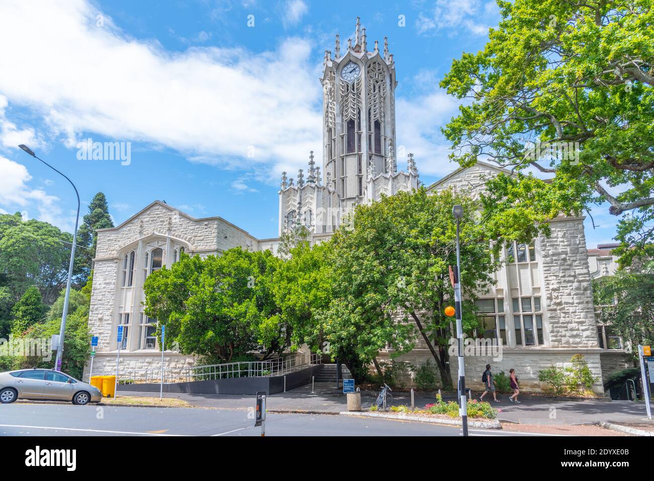 Clock tower at the University of Auckland, New Zealand Stock Photo - Alamy