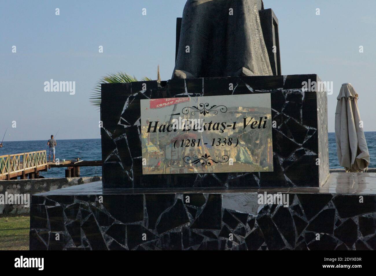 September 21, 2020: Erdemli, Turkey. A statue of Haji Bektas Veli, a ...