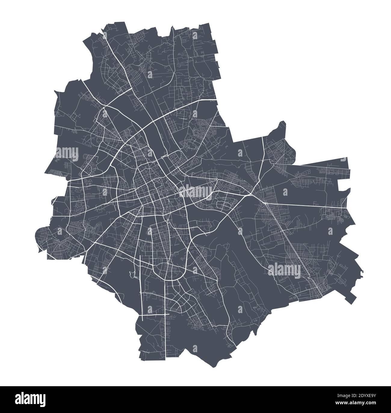 Warsaw Map High Resolution Stock Photography and Images - Alamy