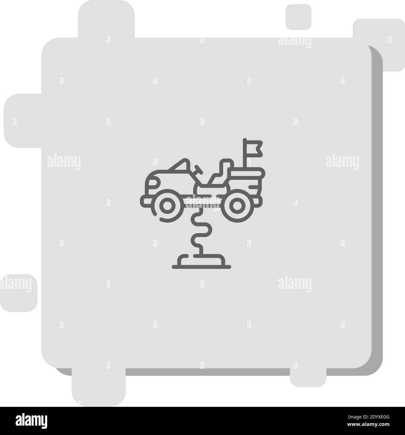 spring swing car vector icon modern simple vector illustration Stock Vector Image & Art - Alamy