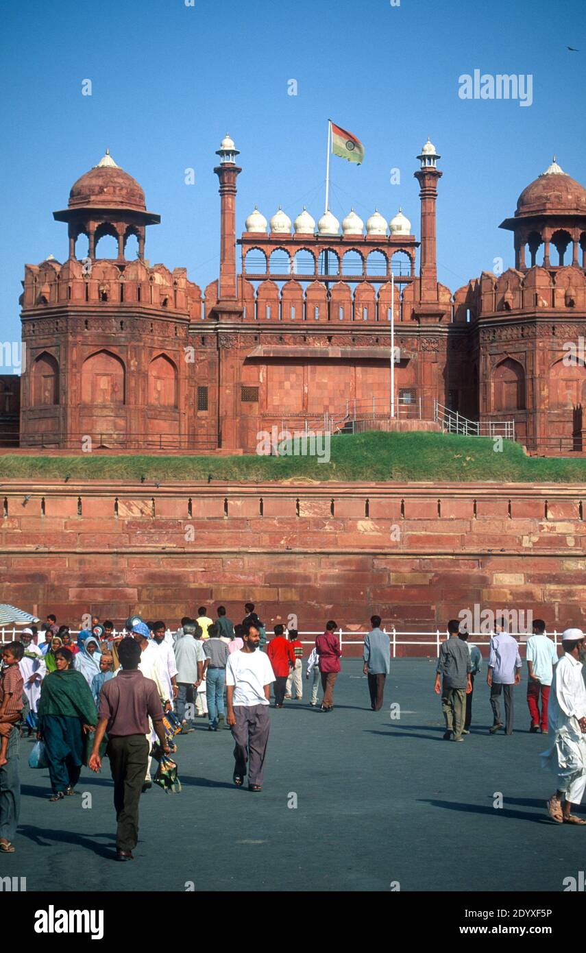 Lahori Gate, main entrance to the historic Red Fort, Delhi, India, May ...