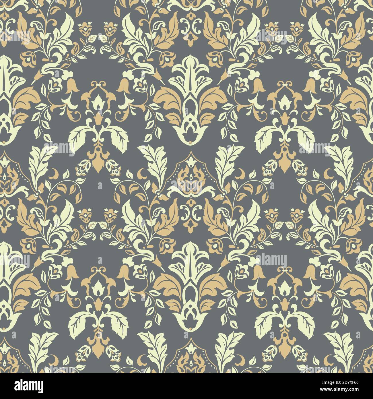 vintage floral seamless patten. Classic Baroque wallpaper. seamless ...