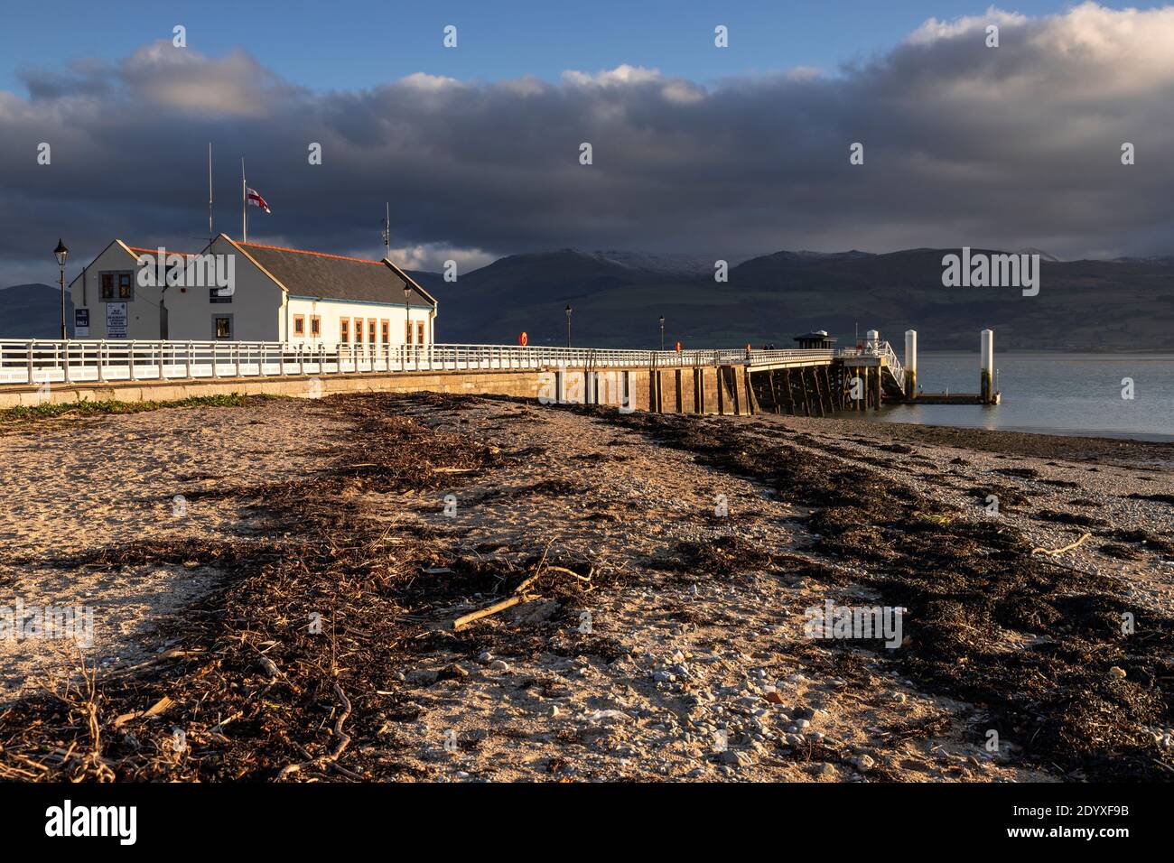 Beaumaris pier in winter sun, Anglesey, North Wales Stock Photo - Alamy