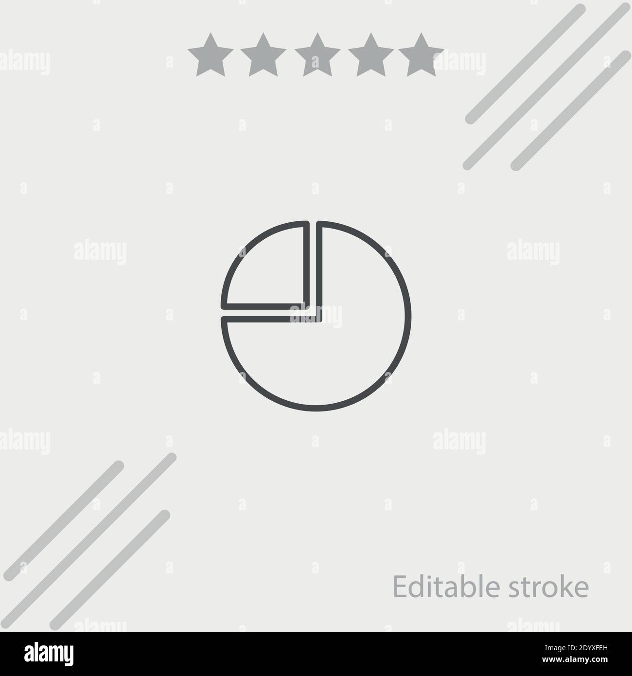 pie chart vector icon modern simple vector illustration Stock Vector ...