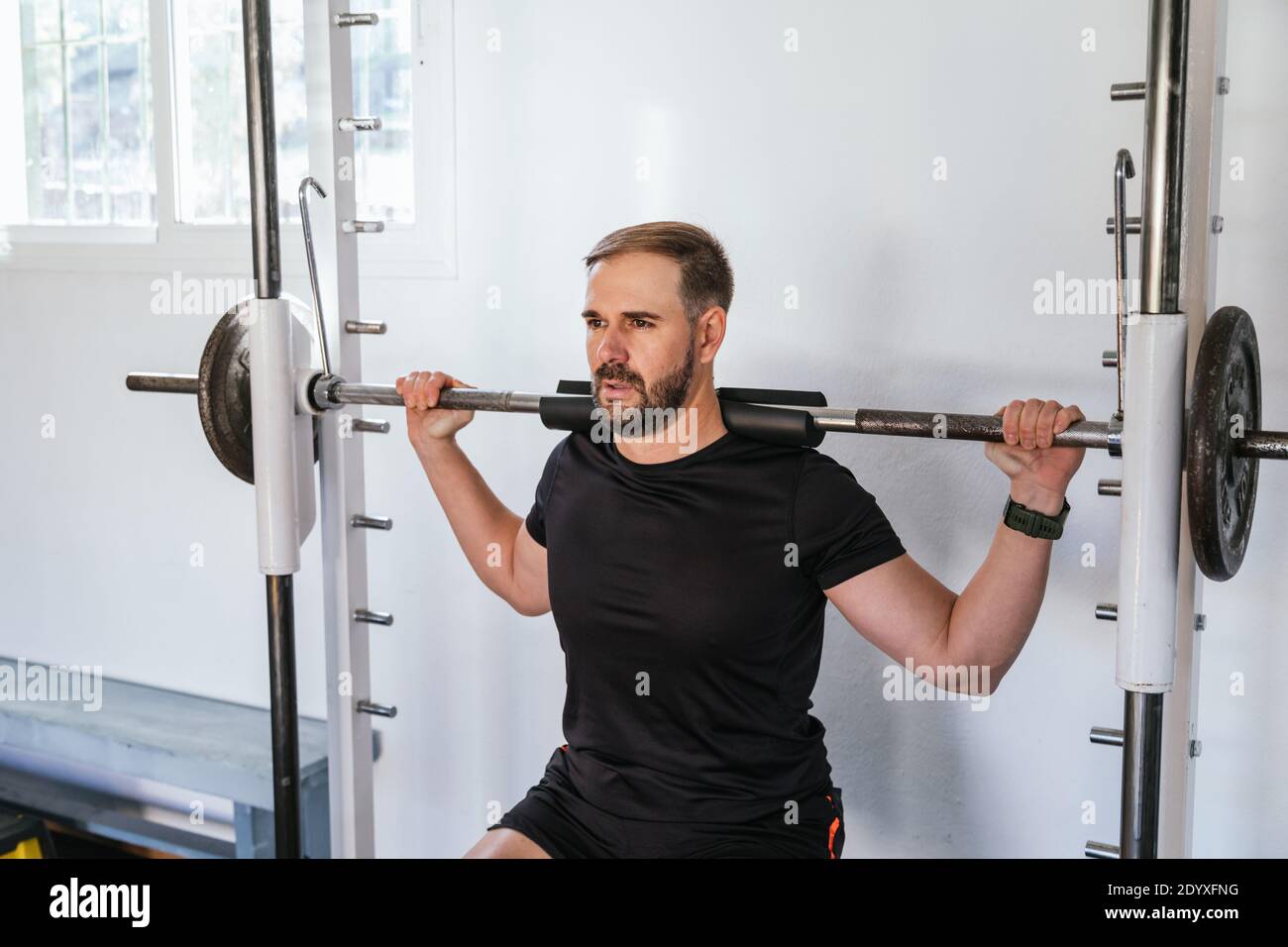 Man squat exercise hi-res stock photography and images - Alamy