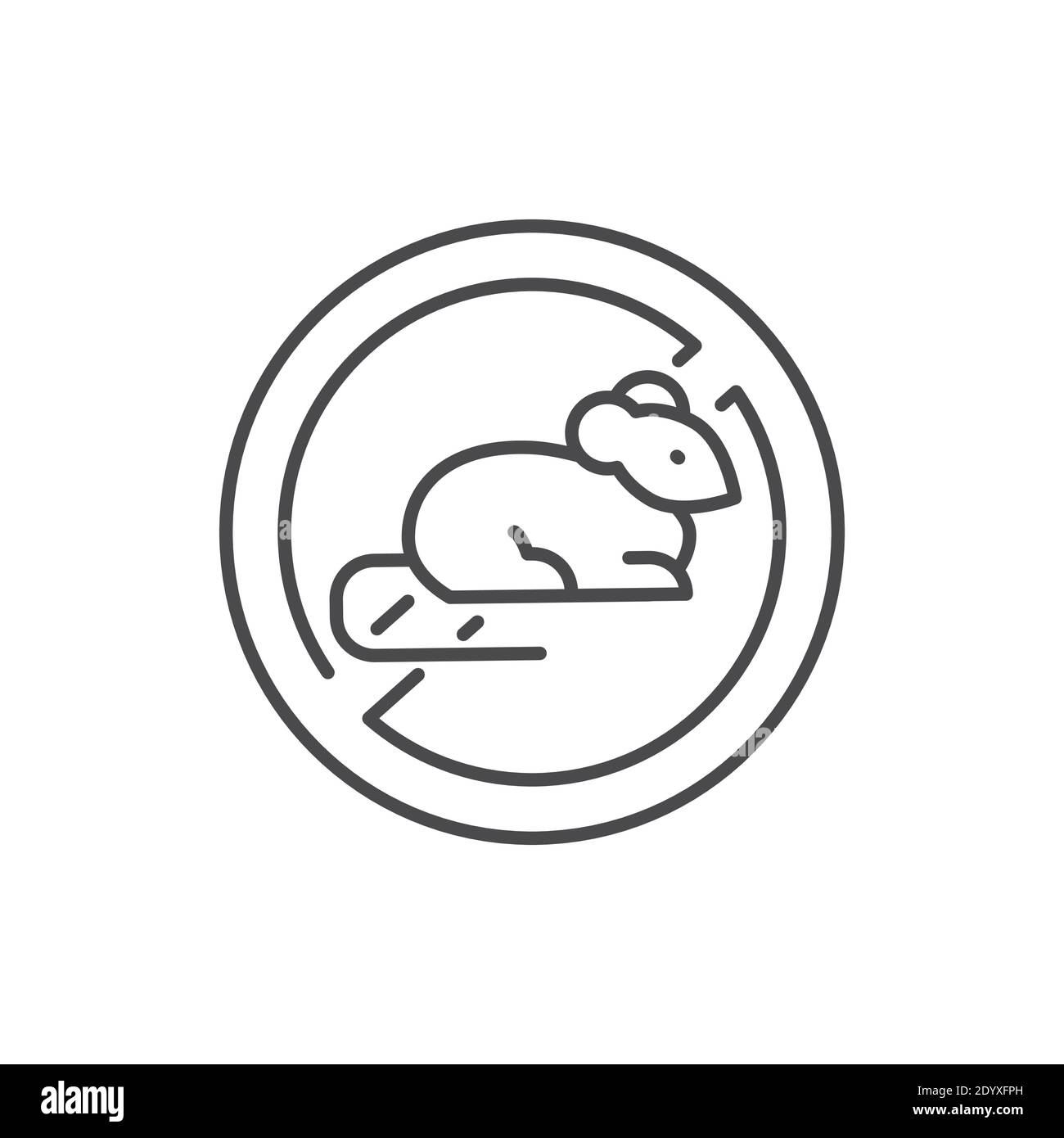 No pests color line icon. Pictogram for web page, mobile app, promo ...