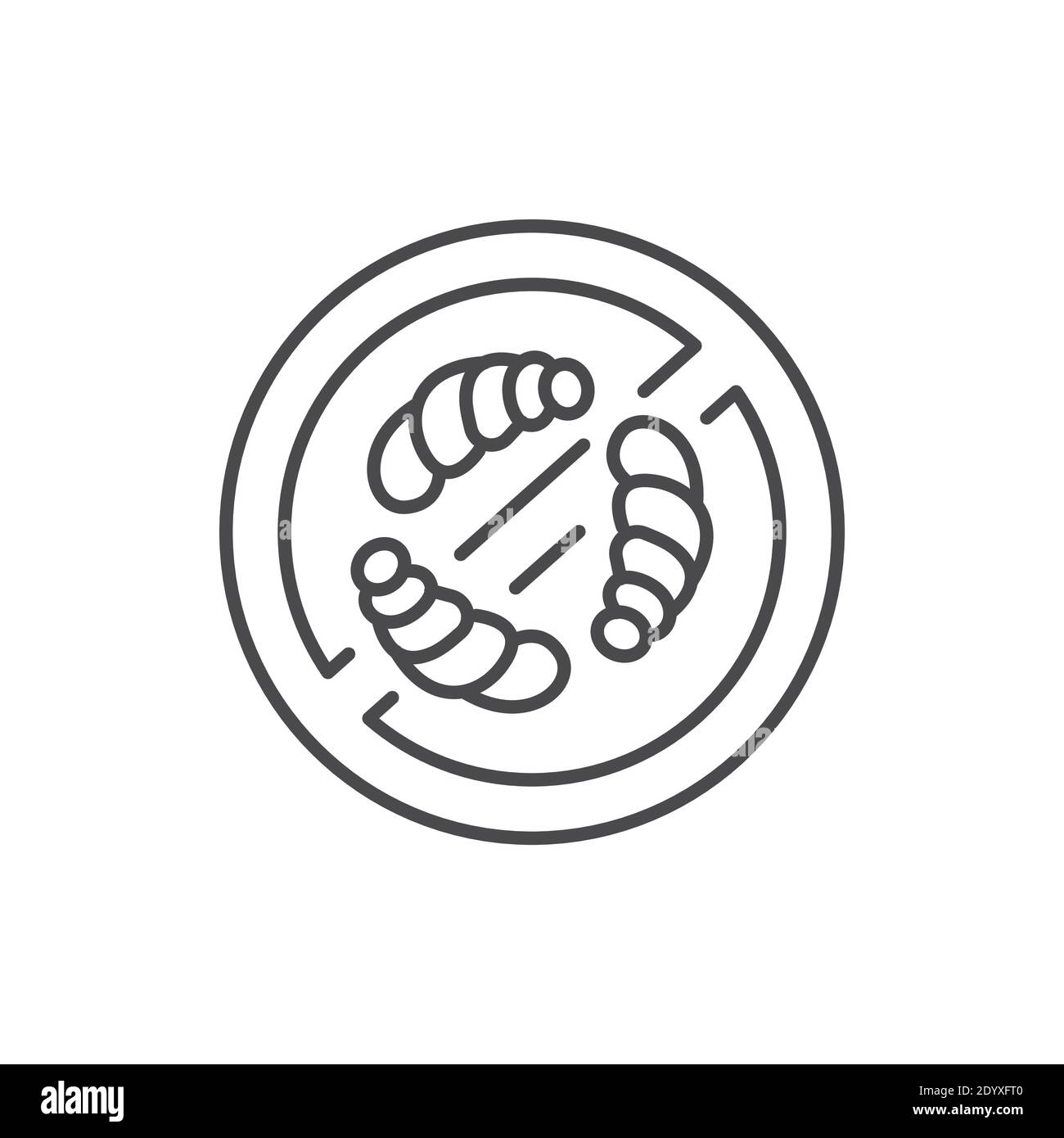 No pests color line icon. Pictogram for web page, mobile app, promo ...