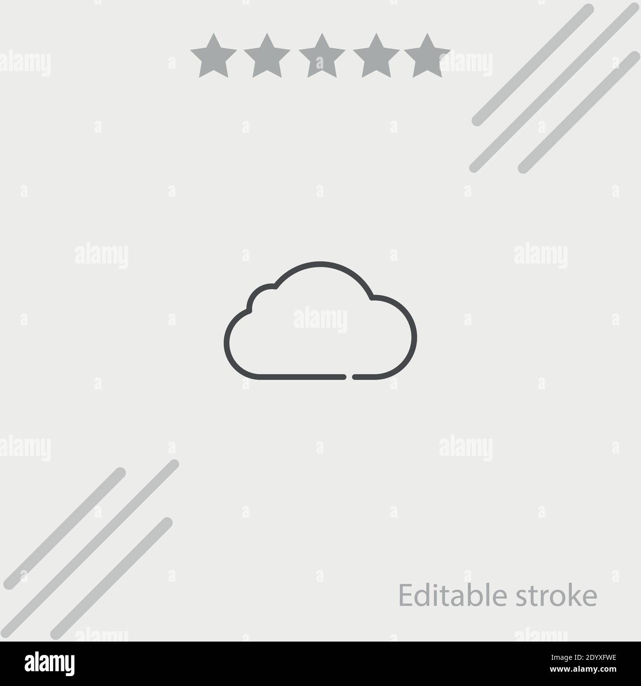 cloud vector icon modern simple vector illustration Stock Vector Image ...