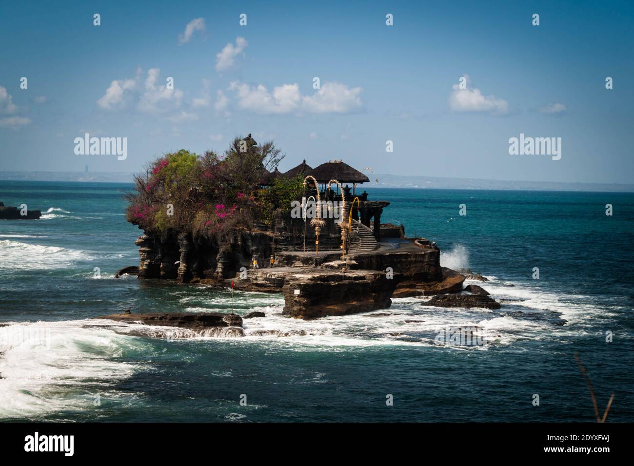 Close up image of Tanah Lot, one of the seven sea temples in Bali Stock ...
