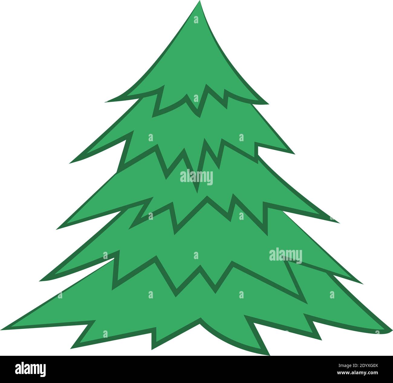 White spruce tree Stock Vector Images - Alamy
