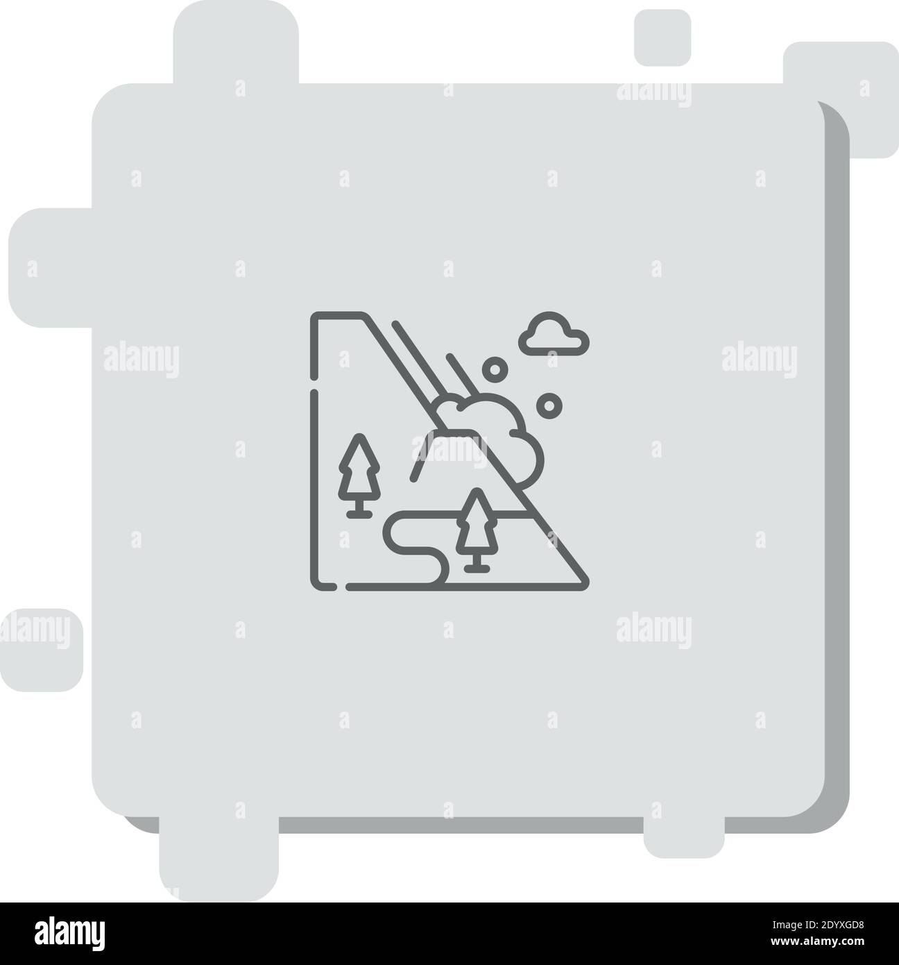 Avalanche damage Cut Out Stock Images & Pictures - Alamy