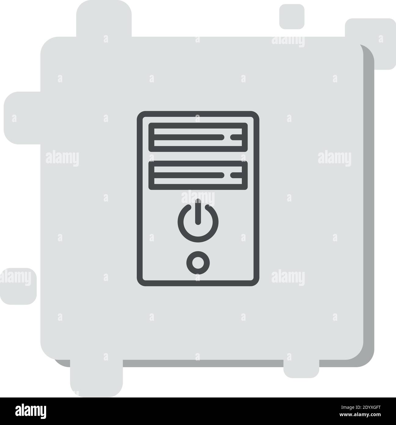 pc tower vector icon modern simple vector illustration Stock Vector ...