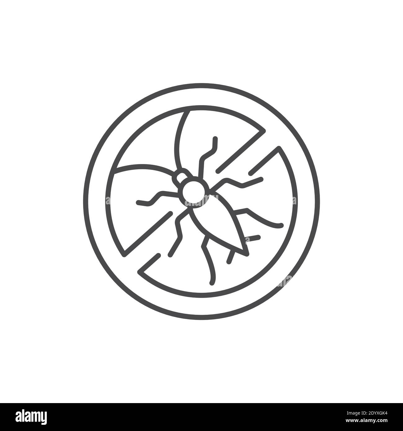 No pests color line icon. Pictogram for web page, mobile app, promo ...