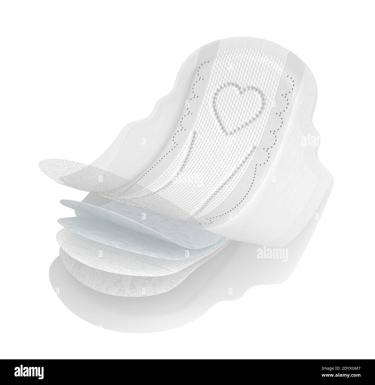 Sanitary pad toilet Cut Out Stock Images & Pictures - Alamy