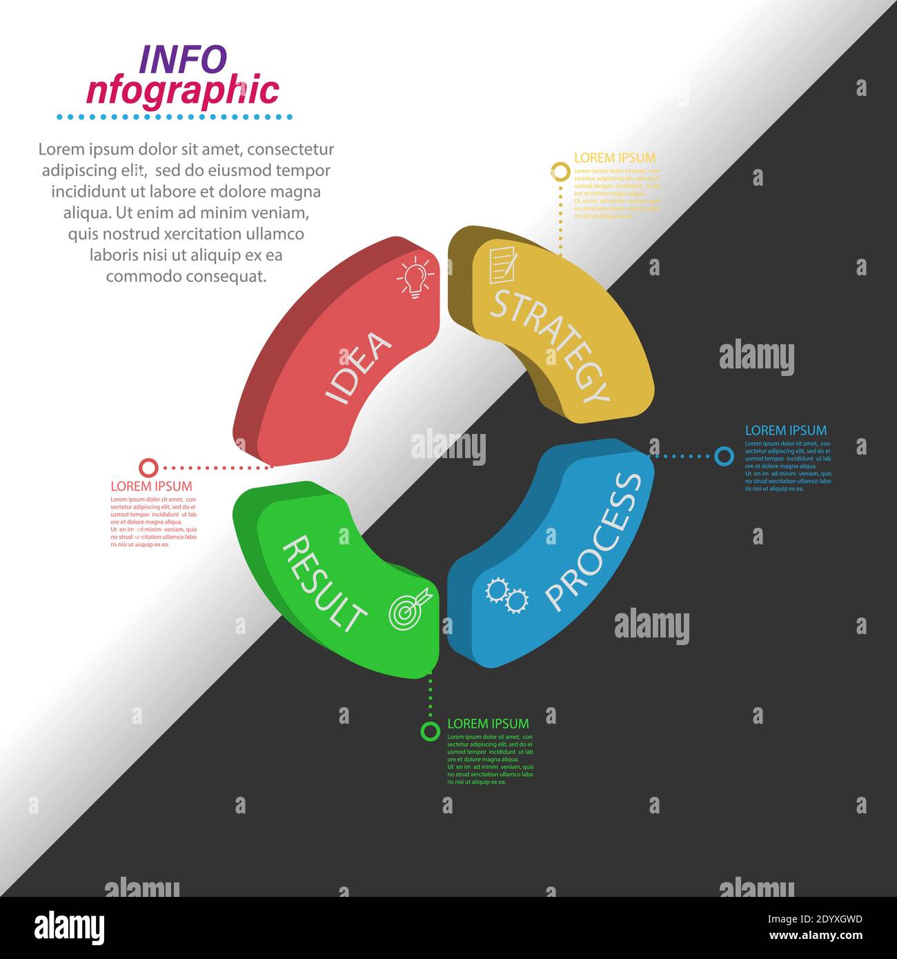 pictograms for business and finance flowcharts, websites, banners and ...
