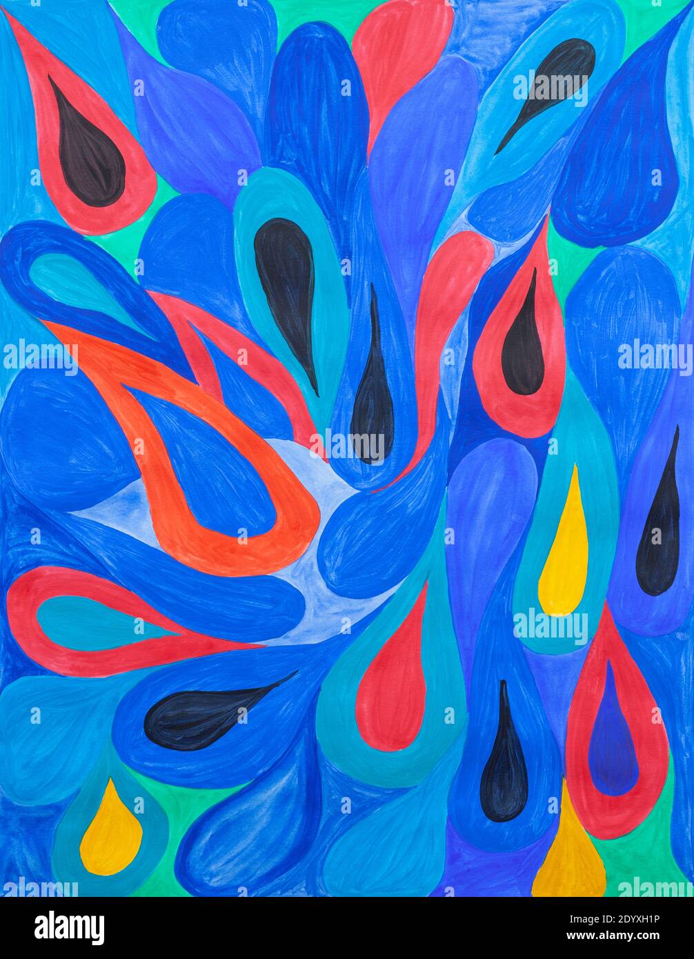 Abstract Swan Painting