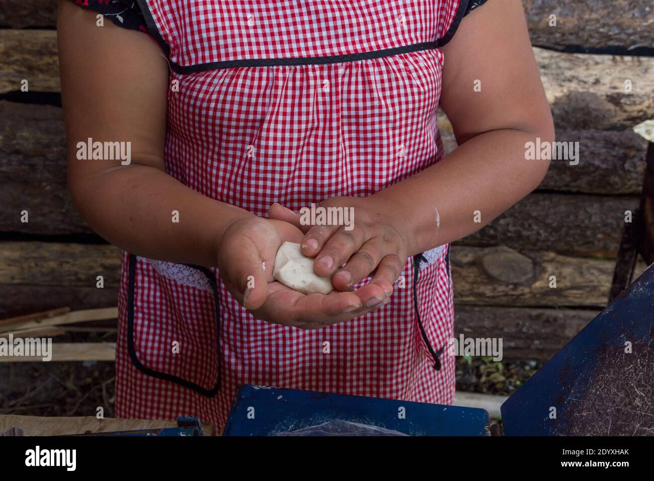 Closeup shot female in apron hi-res stock photography and images - Alamy