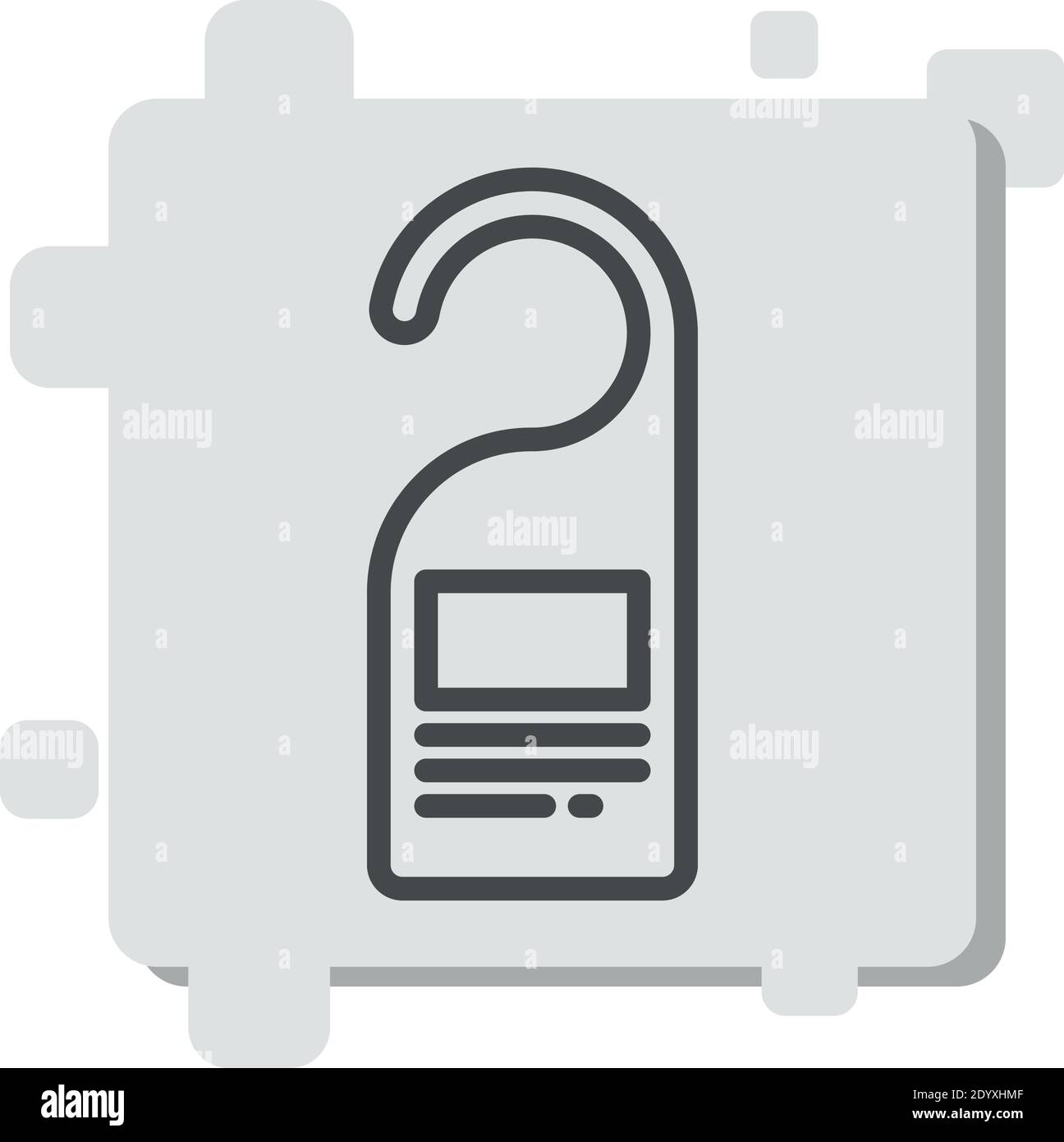 door hanger vector icon modern simple vector illustration Stock Vector ...