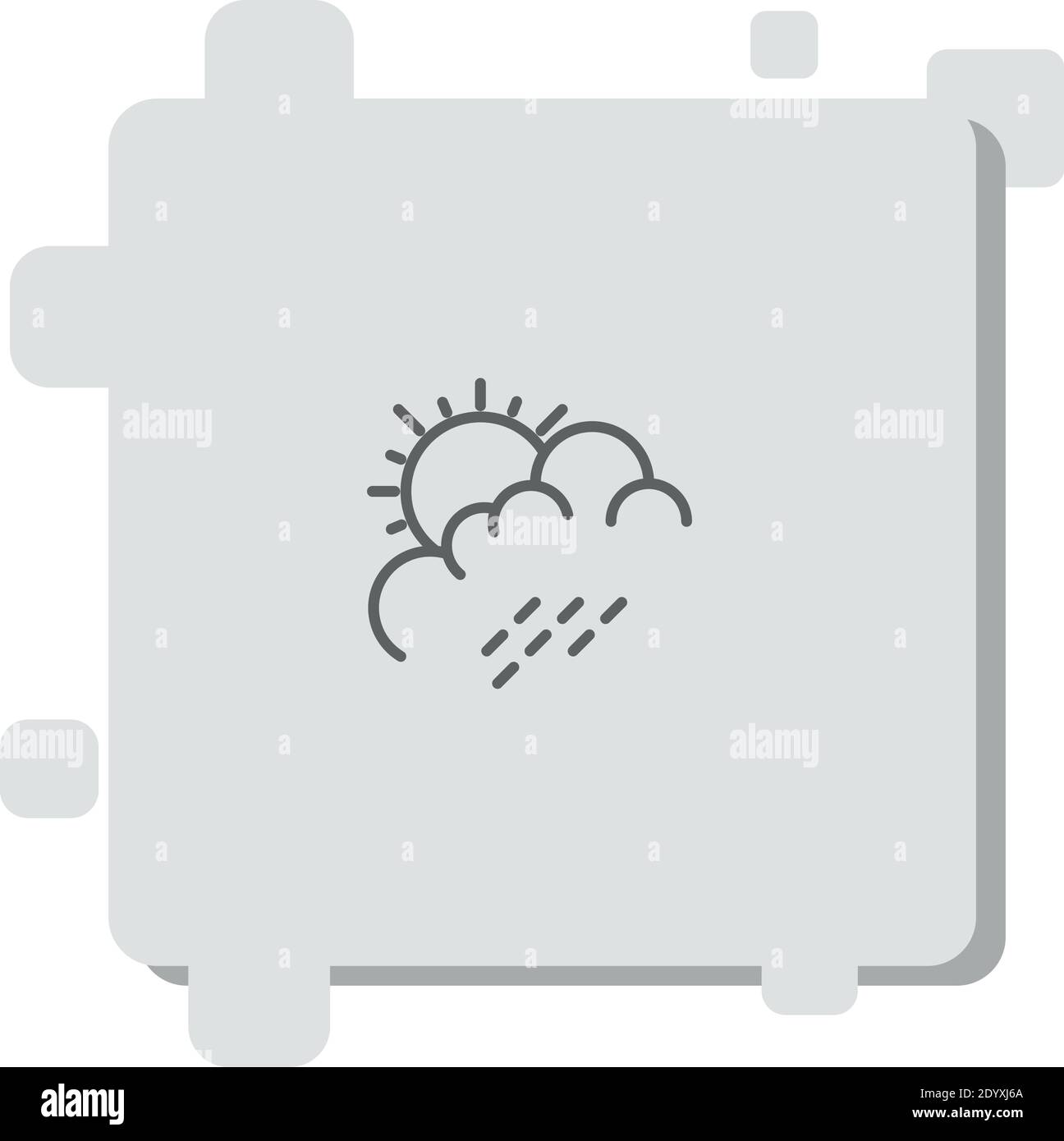 summer rain vector icon modern simple vector illustration Stock Vector ...