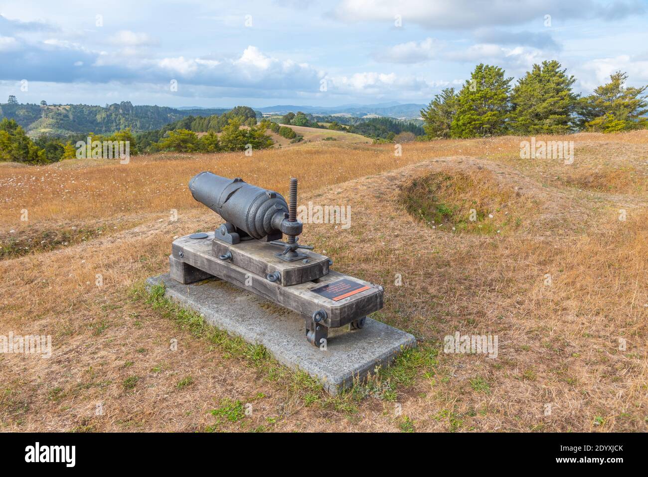 Ruapekapeka pa - ruins of a maori fortress in New Zealand Stock Photo ...