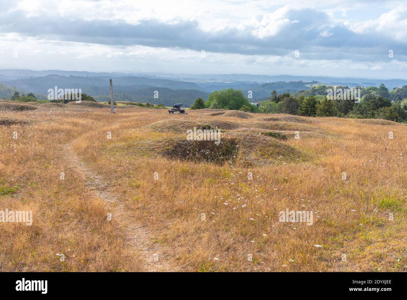 Ruapekapeka pa - ruins of a maori fortress in New Zealand Stock Photo ...