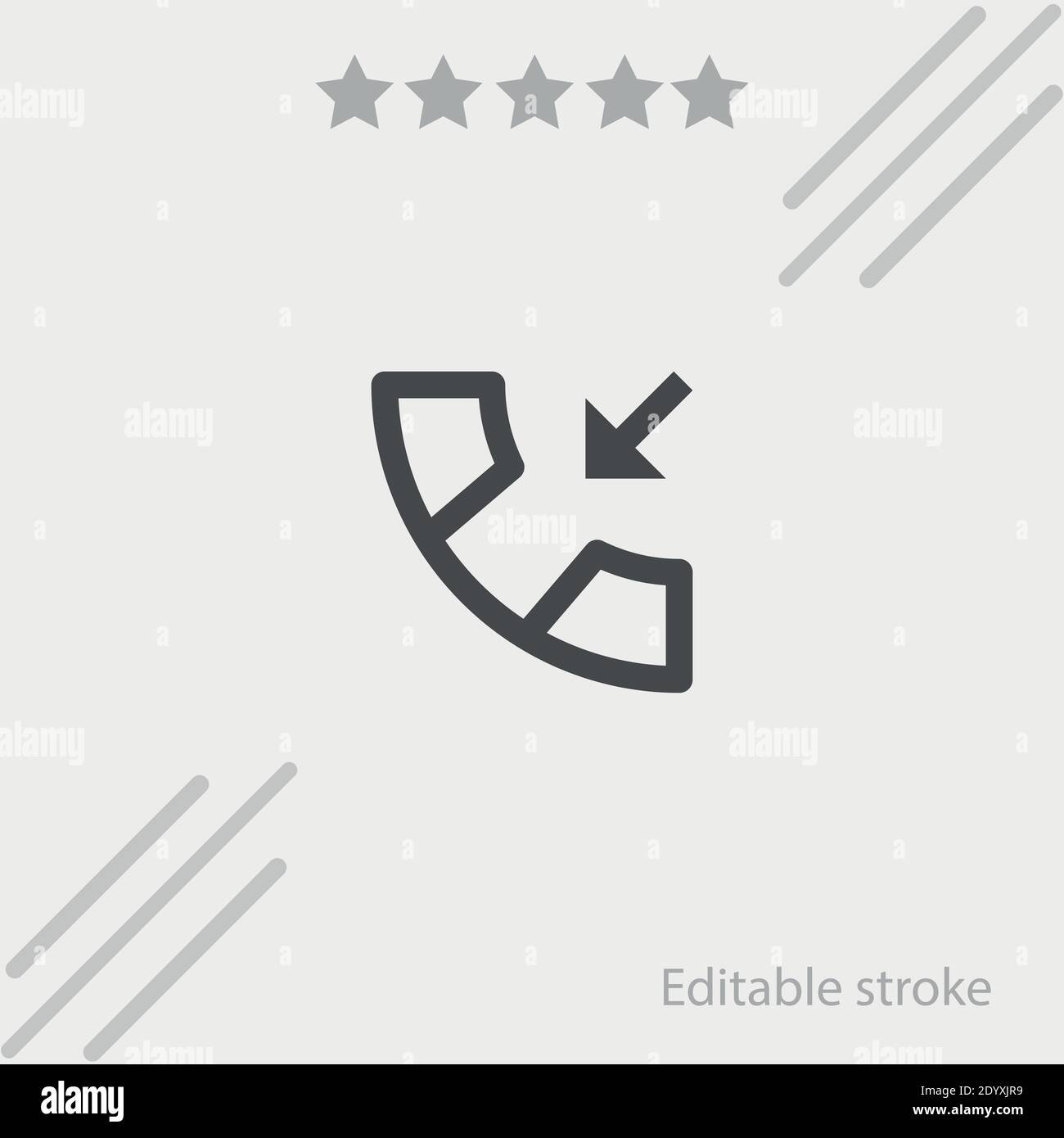 incoming call vector icon modern simple vector illustration Stock ...