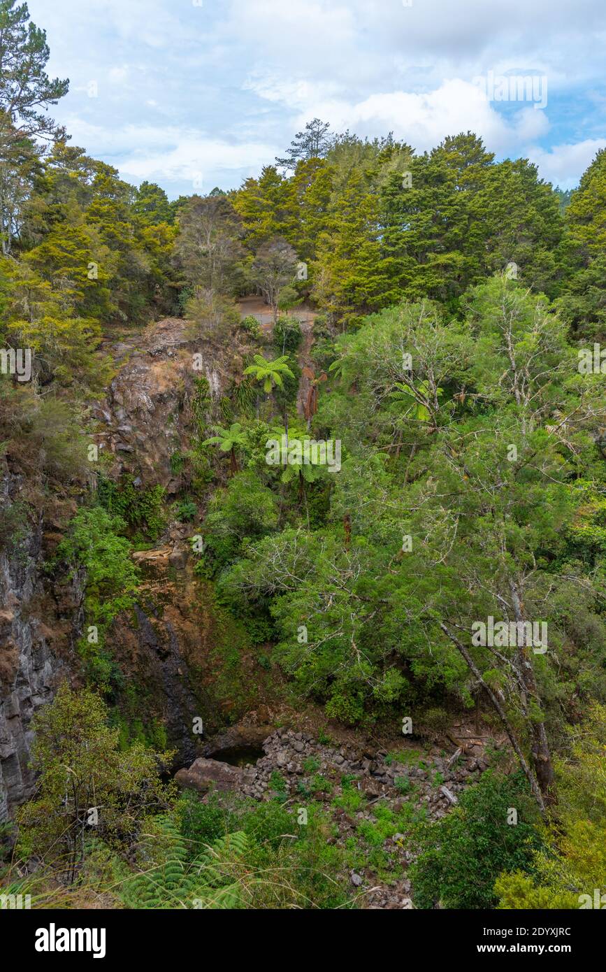 dry Paranui falls at New Zealand Stock Photo - Alamy