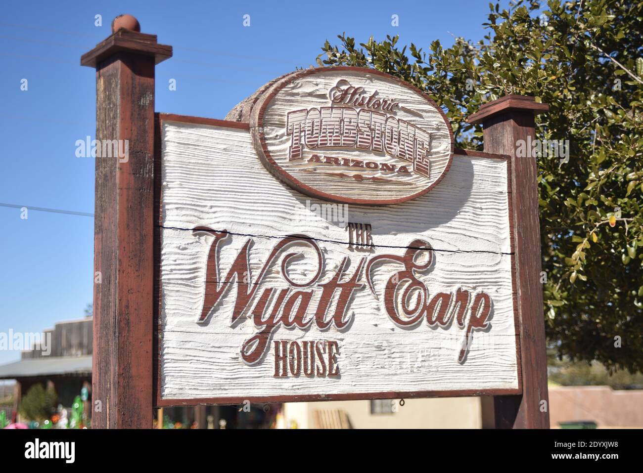 Tombstone, Arizona. U.S.A. 12/15/2020. Wyatt Earp’s home at 104 E ...