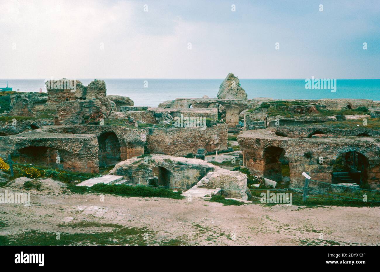 Archaeological Site in Carthage. ruins of the capital city of the ...