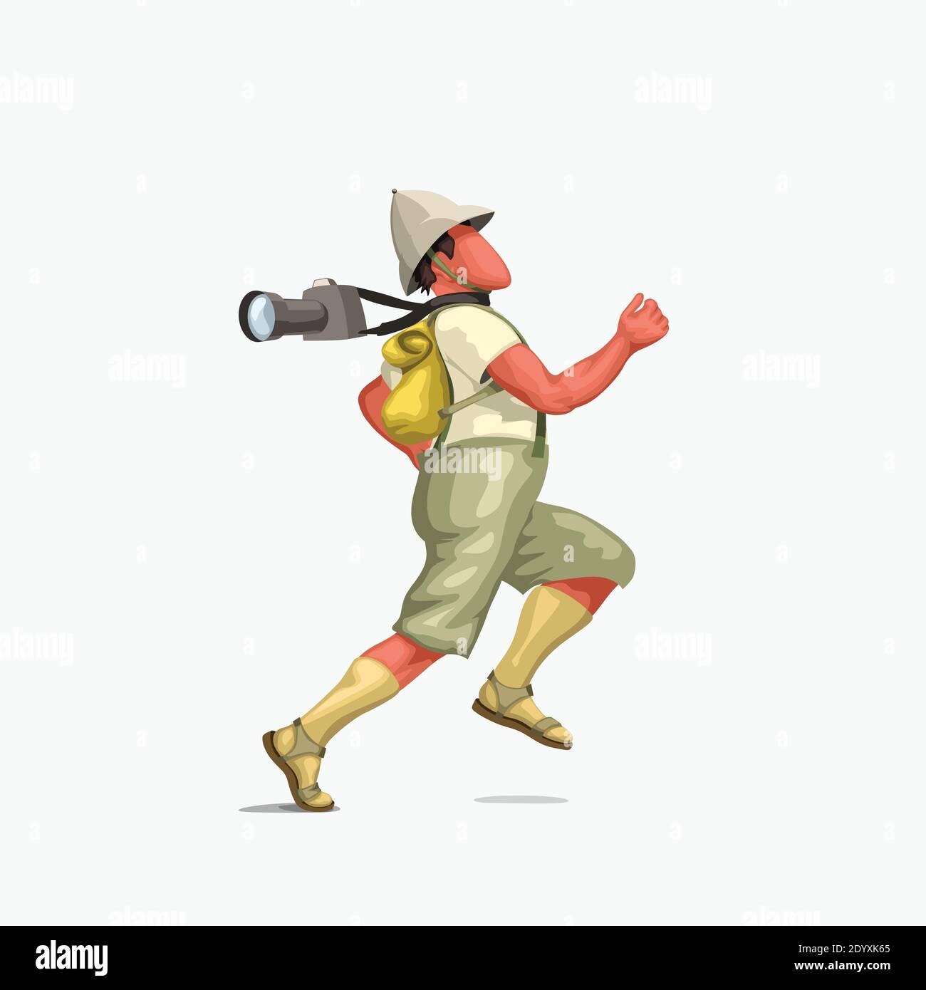 Tourist young man holding Stock Vector Images - Alamy