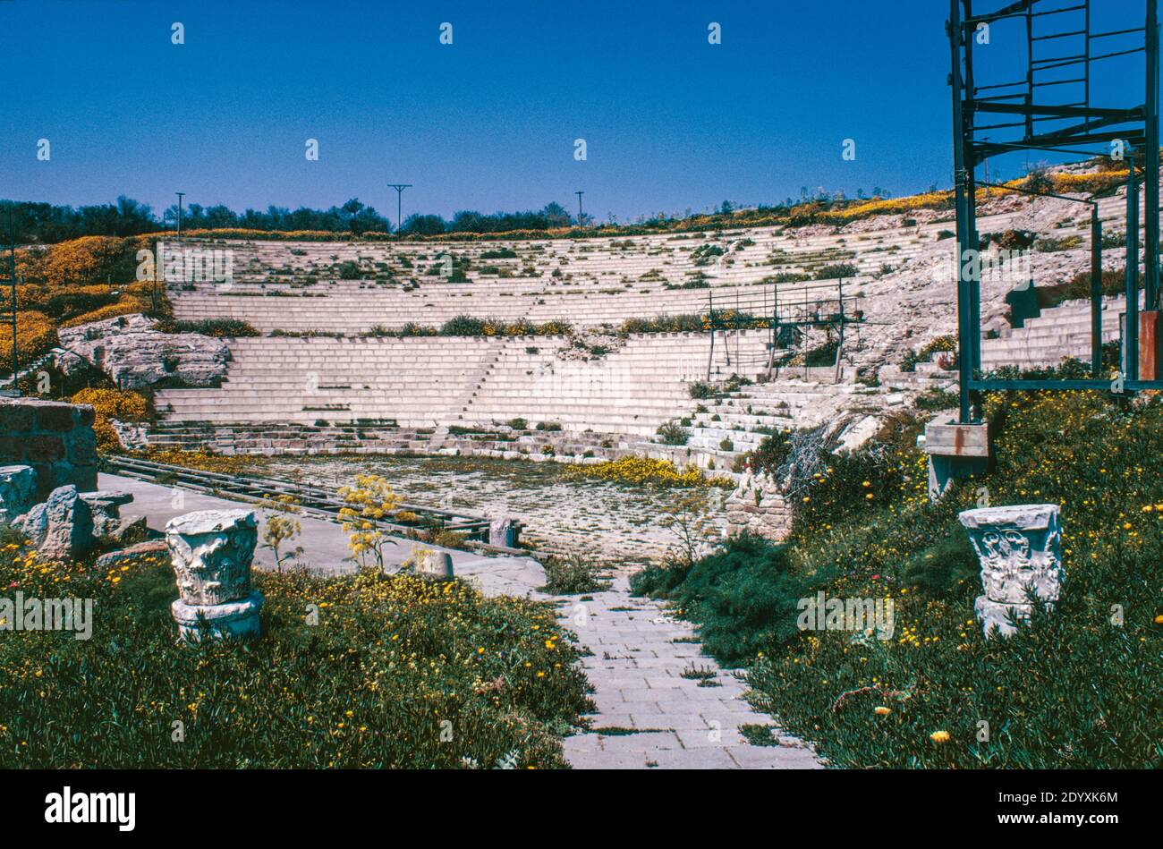 Archaeological Site in Carthage. ruins of the capital city of the ...
