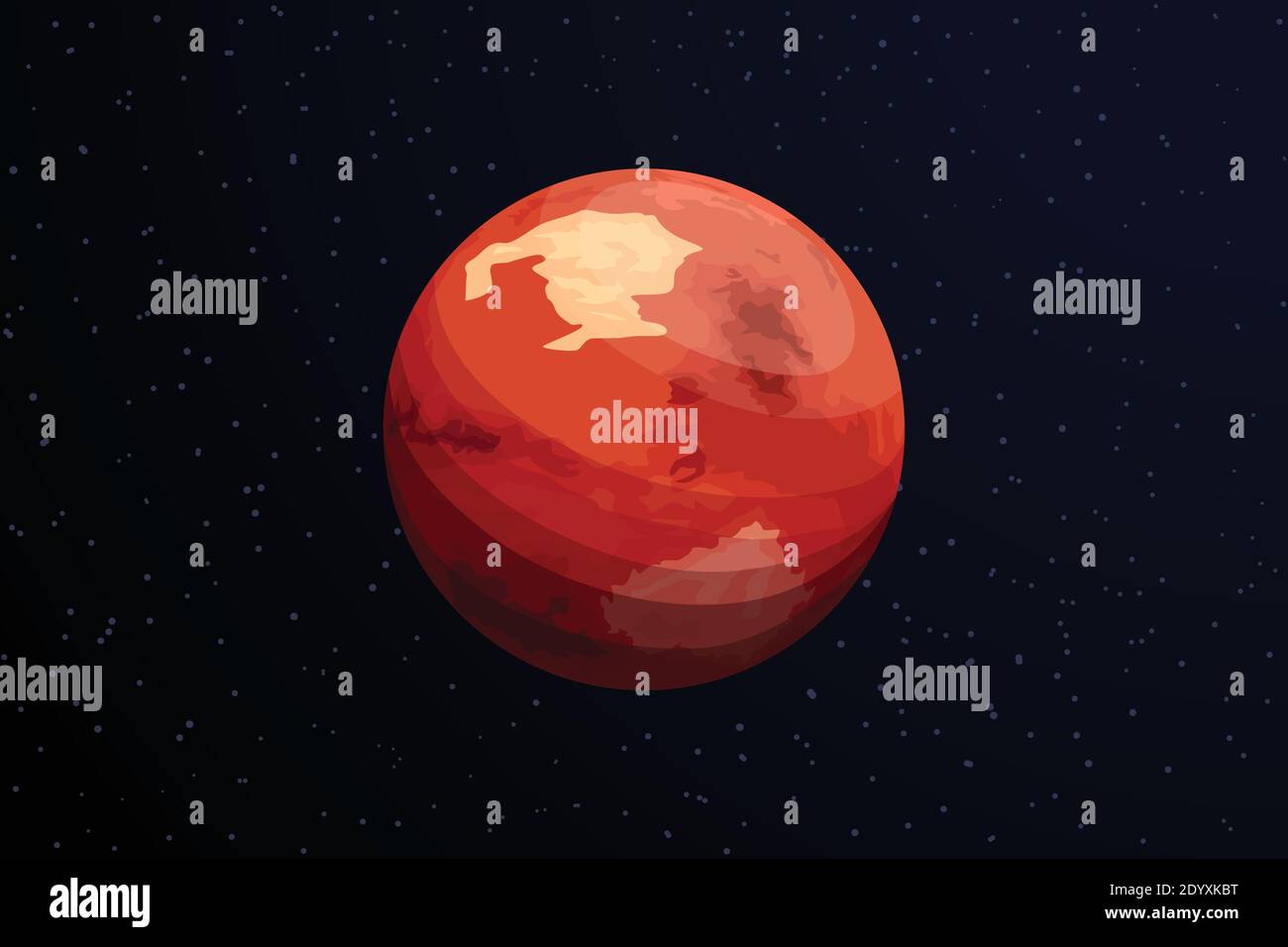 Planet mars on dark hi-res stock photography and images - Alamy