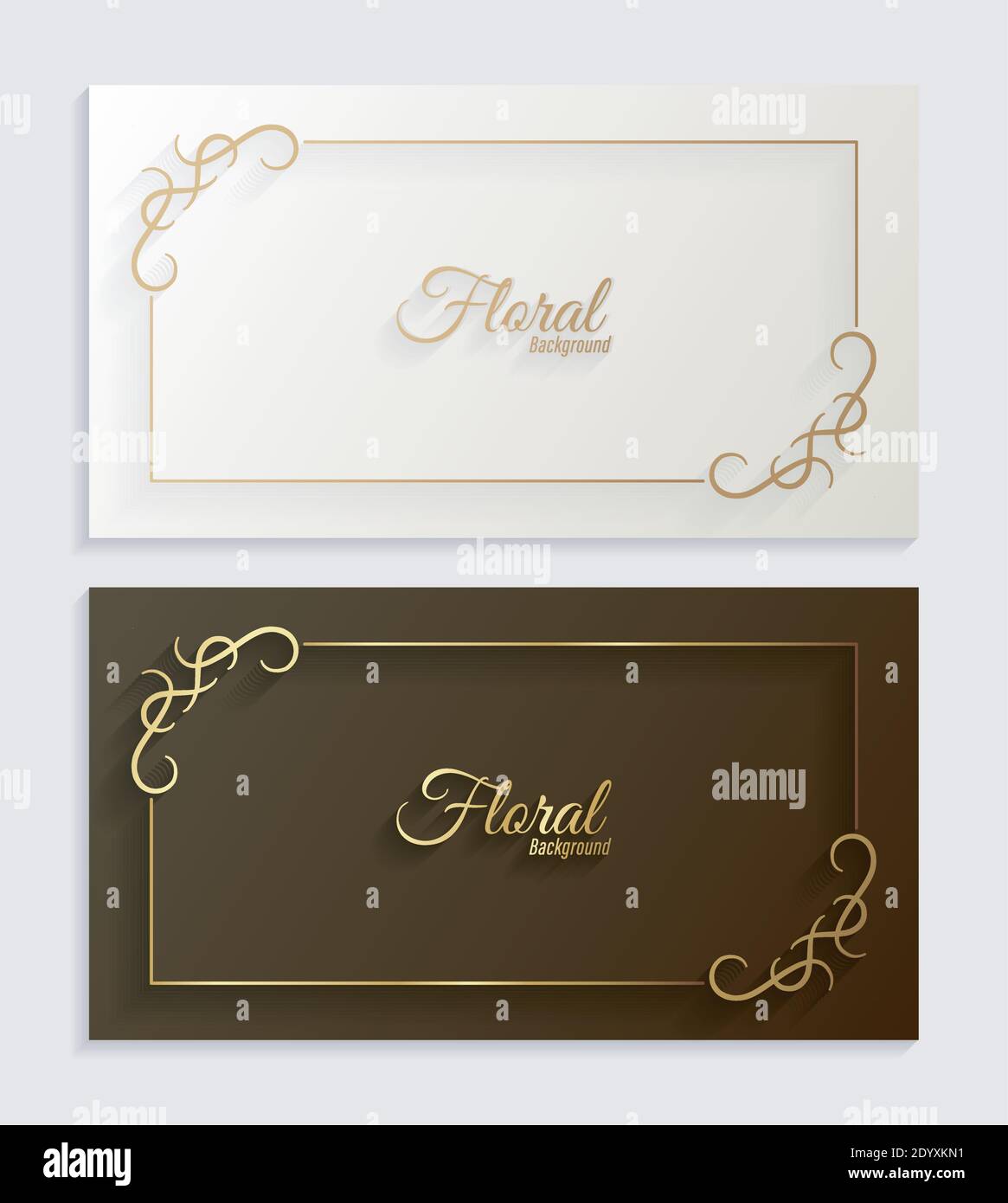 Ornamental floral frame decorative design poster Stock Vector Image ...