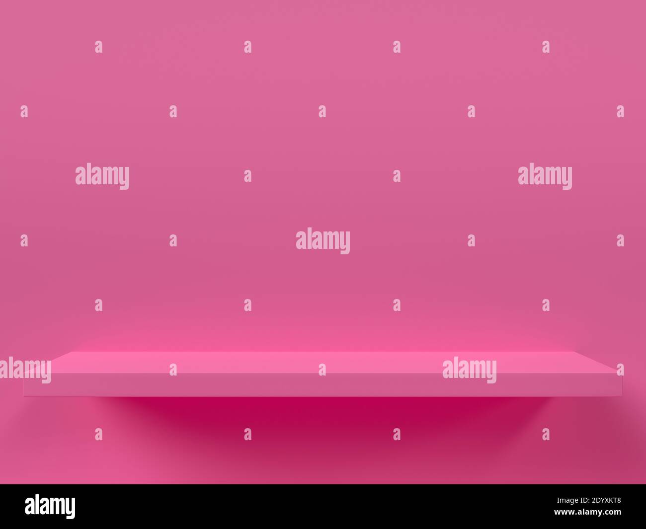 3d render of pink empty shelf Stock Photo - Alamy