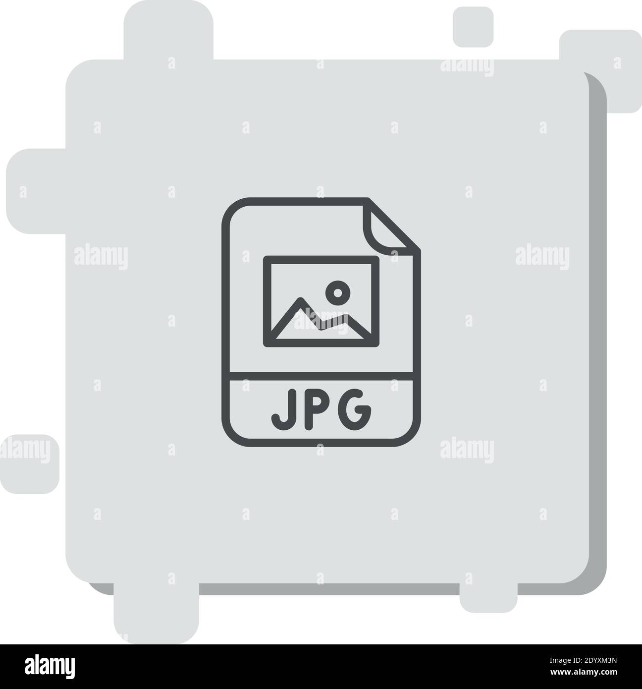 jpg vector icon modern simple vector illustration Stock Vector Image ...