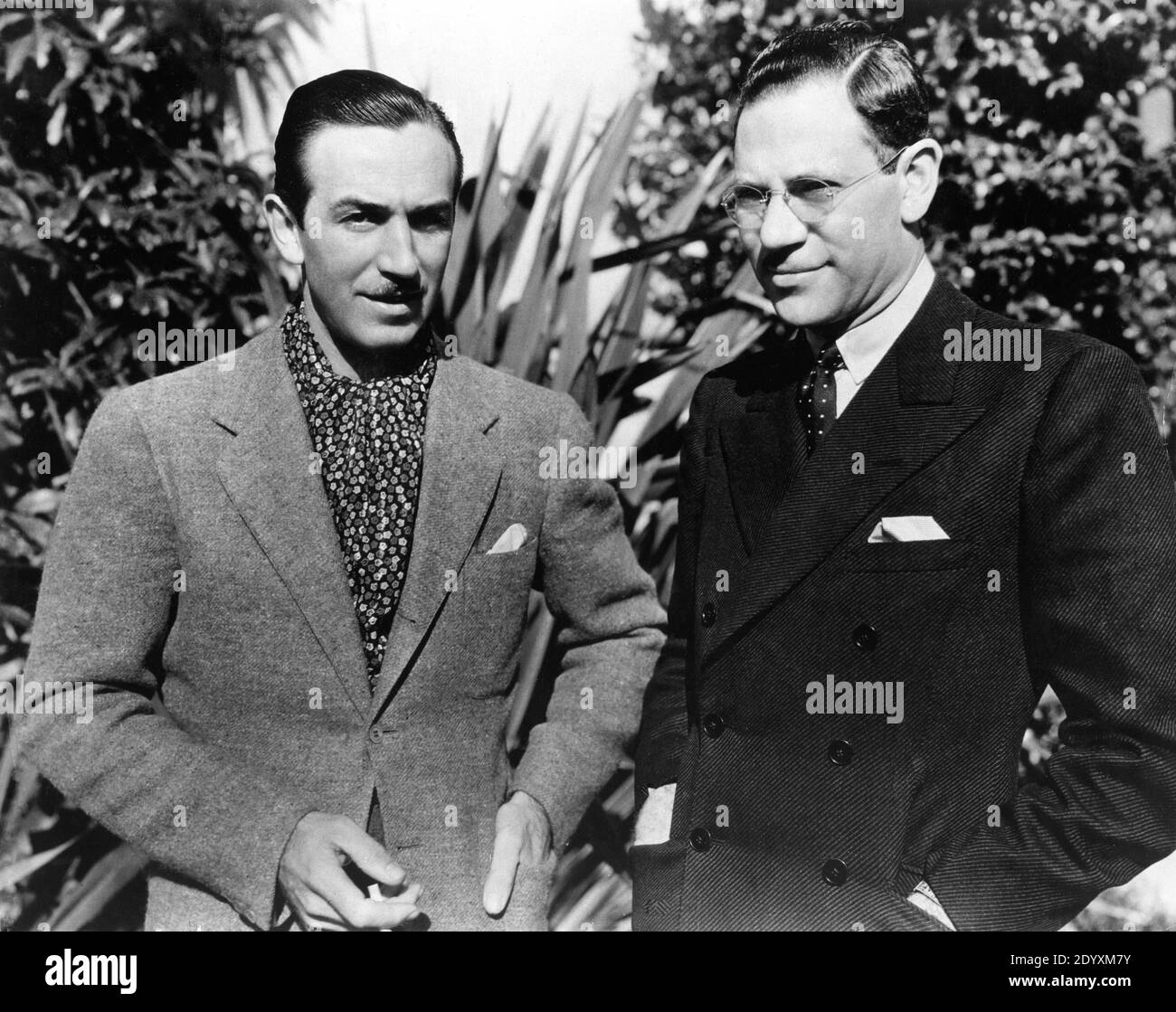 WALT DISNEY in Hollywood in 1935 with GEORGE KAMEN Disney Chief in ...