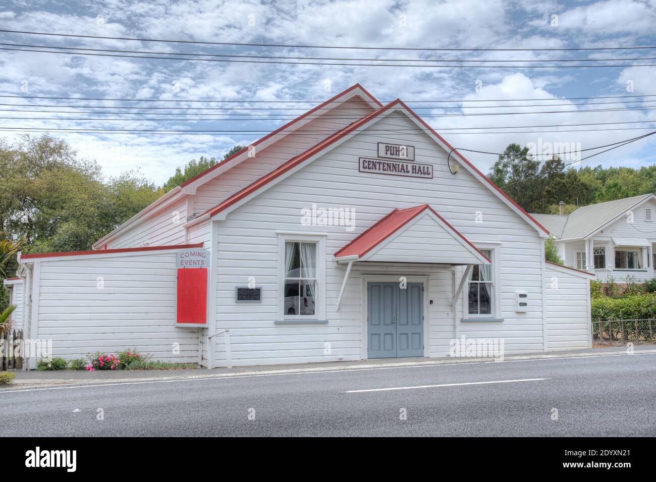 Puhoi Centennial hall at New Zealand Stock Photo - Alamy