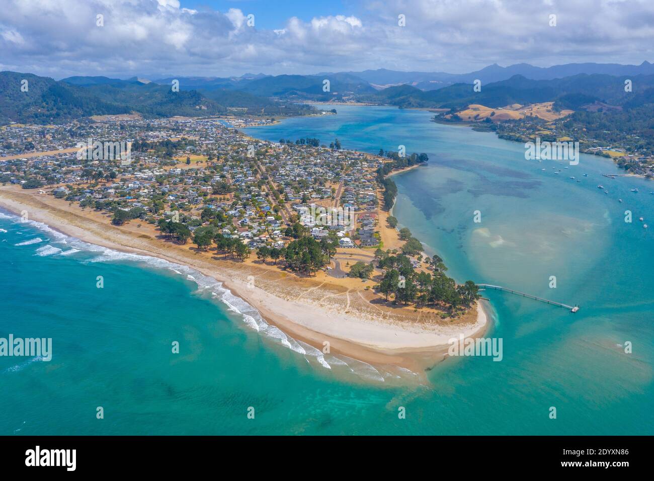 Aerial view of Pauanui at New Zealand Stock Photo - Alamy