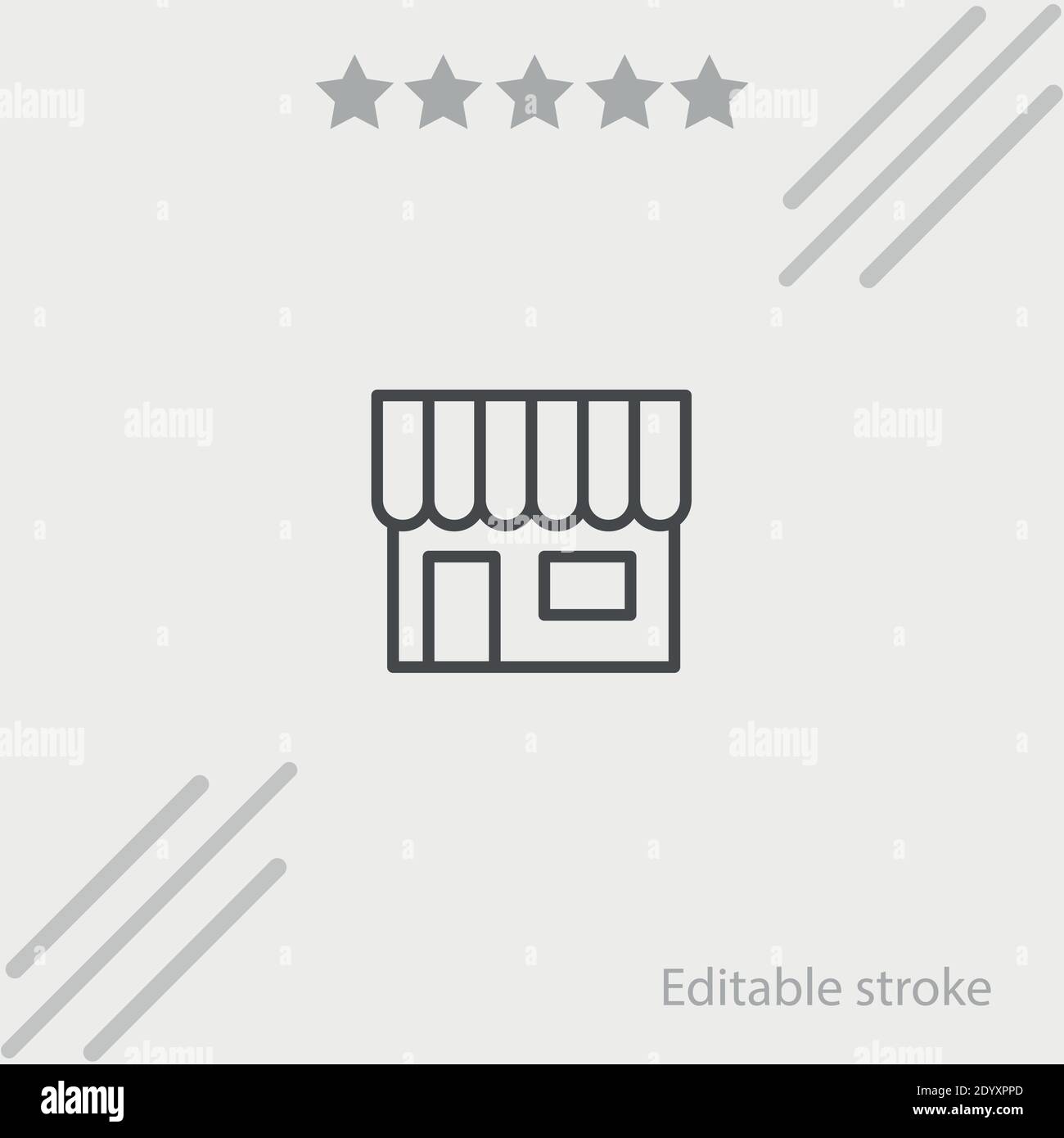 shop vector icon modern simple vector illustration Stock Vector Image ...