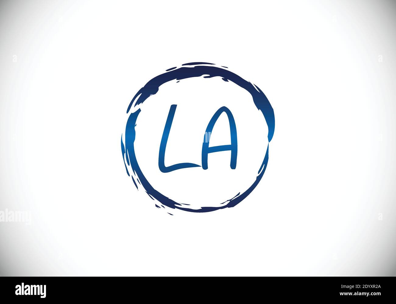 Initial Monogram Letter L A Logo Design Vector Template. L A Letter ...