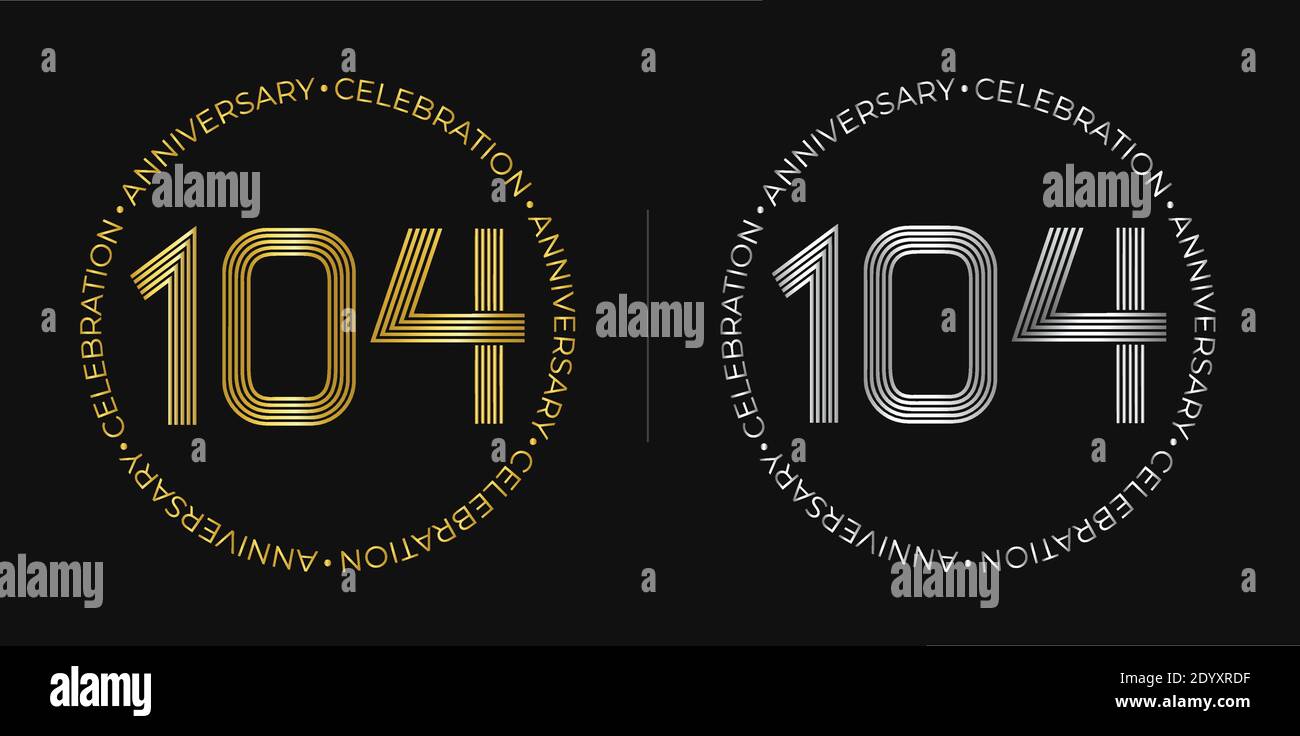 Number 104 sign Stock Vector Images - Alamy