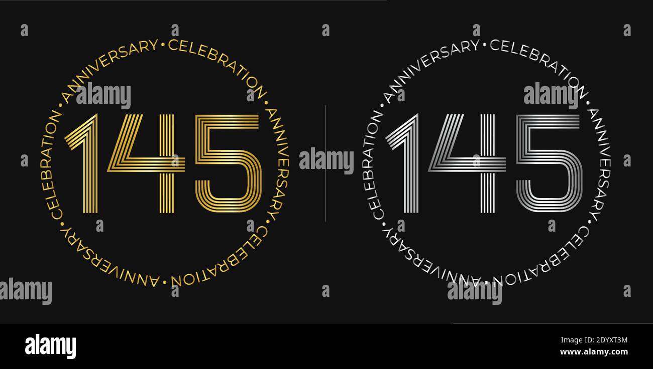 145th anniversary Stock Vector Images - Alamy