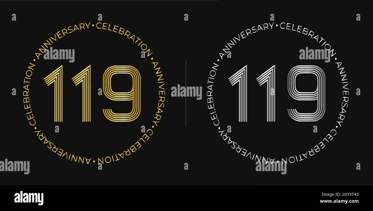 119th birthday Stock Vector Images - Alamy