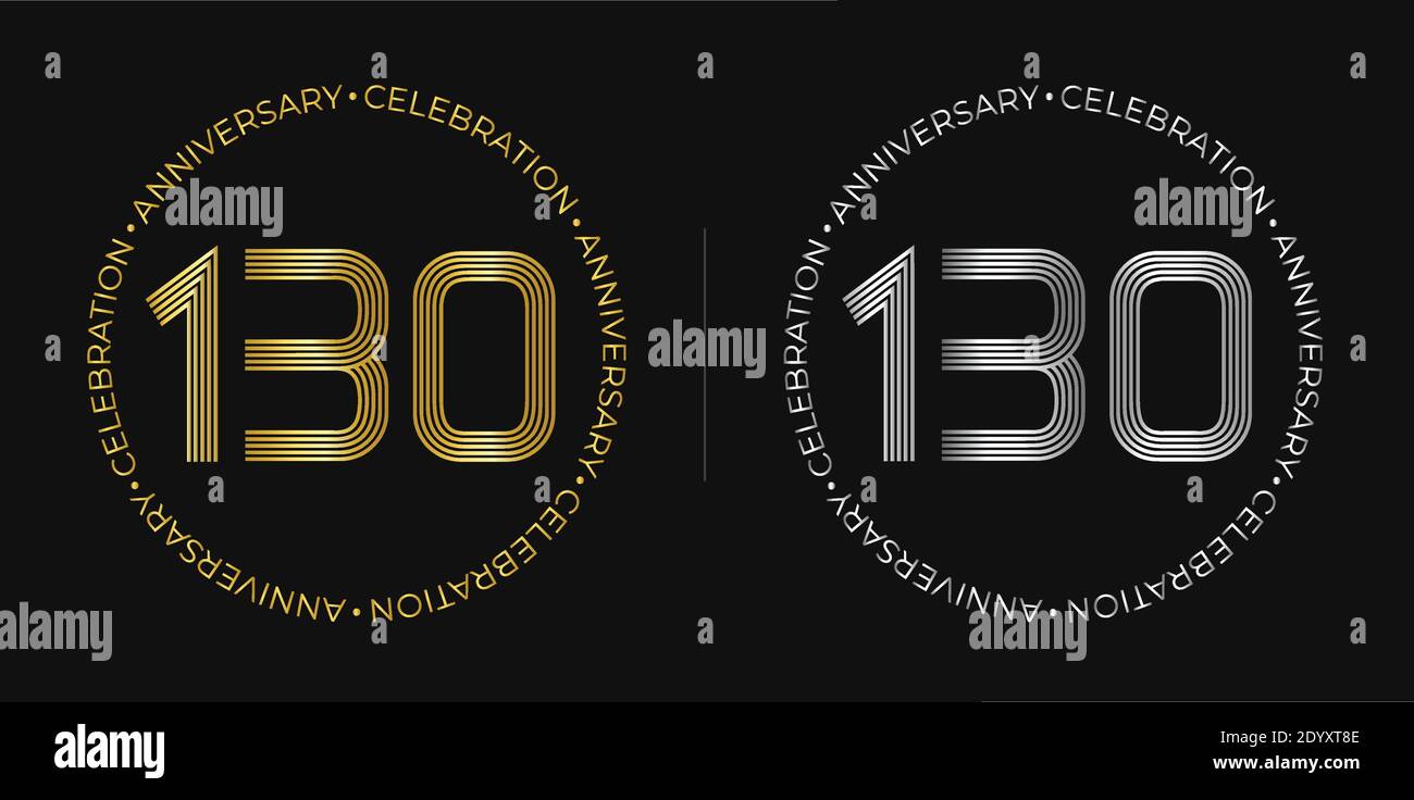 130th anniversary Stock Vector Images - Alamy
