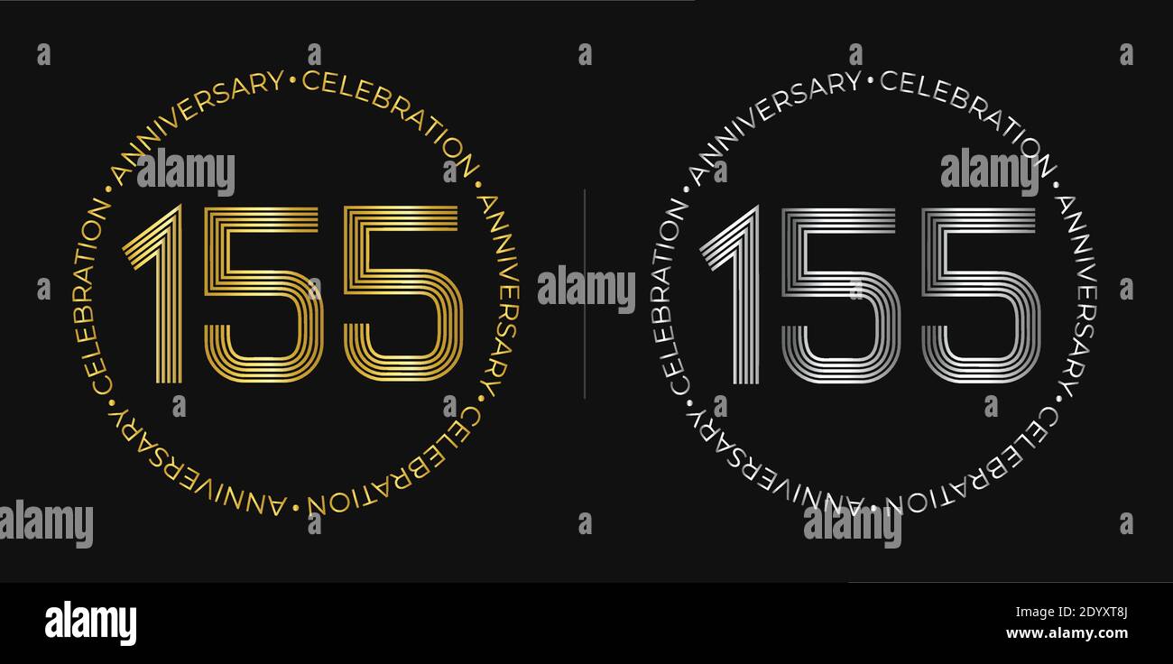 155 years Stock Vector Images - Alamy