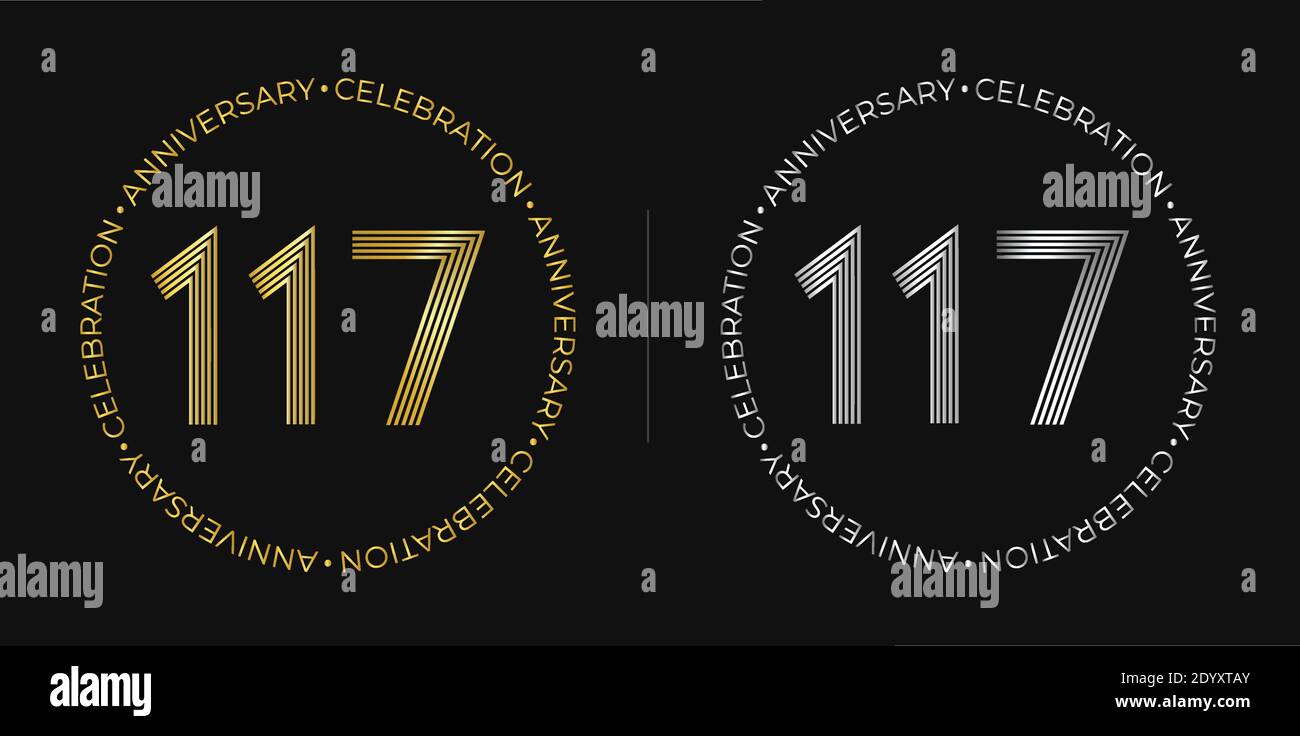 117th birthday Stock Vector Images - Alamy