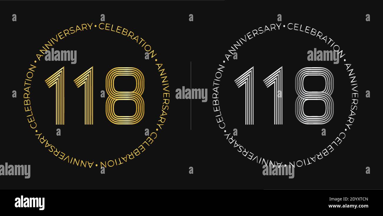 118 years Stock Vector Images - Alamy